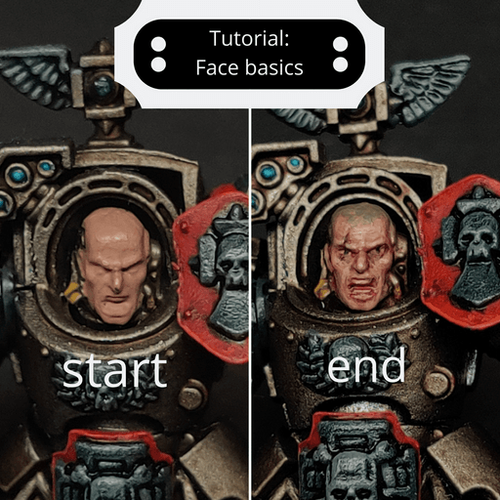 Tabletop Archive | Tabletop Archive | Tutorial - Space marine face Tabletop Archive | Tabletop Archive | Tutorial - Space marine face